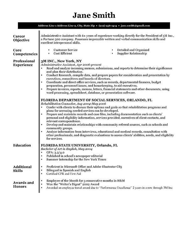 Executive Resume Template Word Mt Home Arts