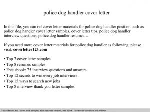 Dog Handler Job Description Sample | Mt Home Arts