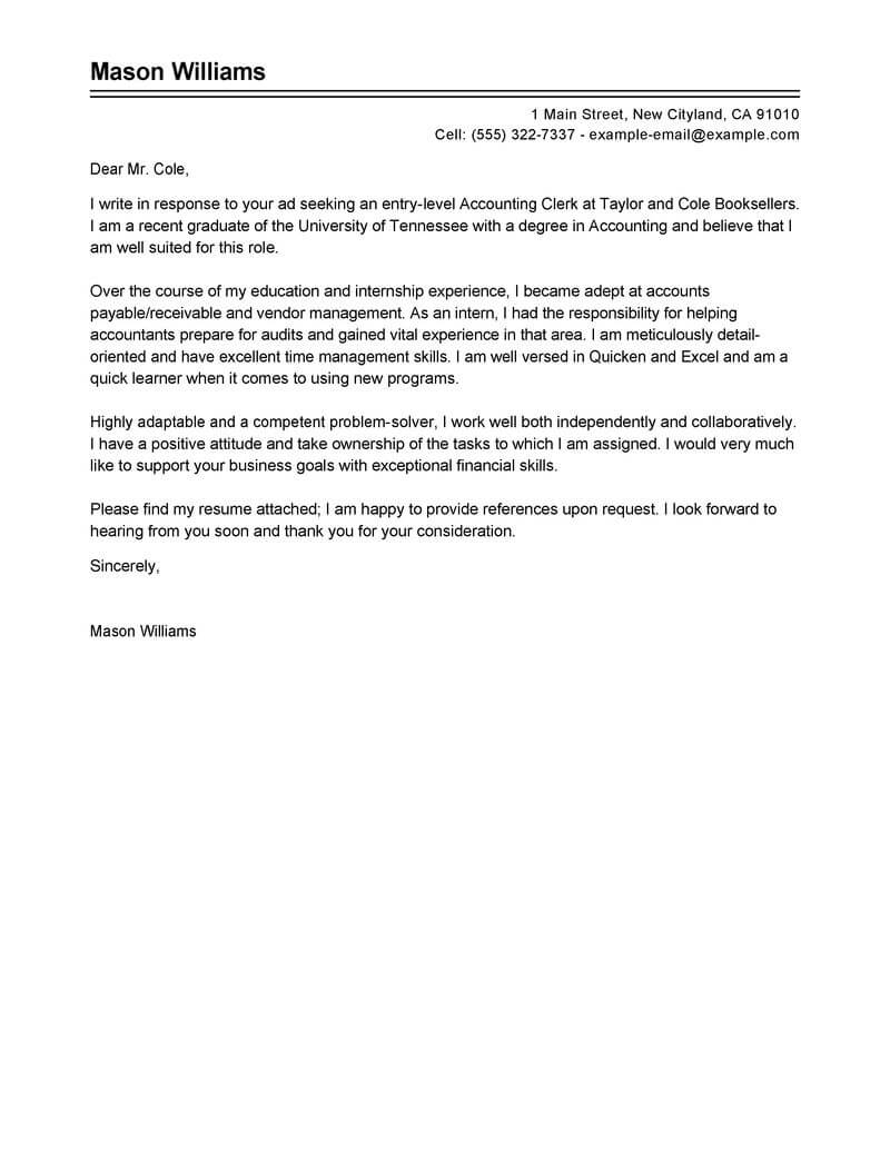 Clerk Cover Letter Mt Home Arts